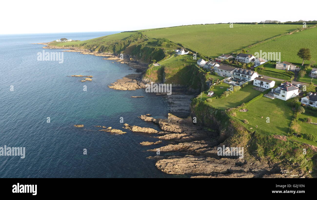 homes with a sea view Stock Photo - Alamy