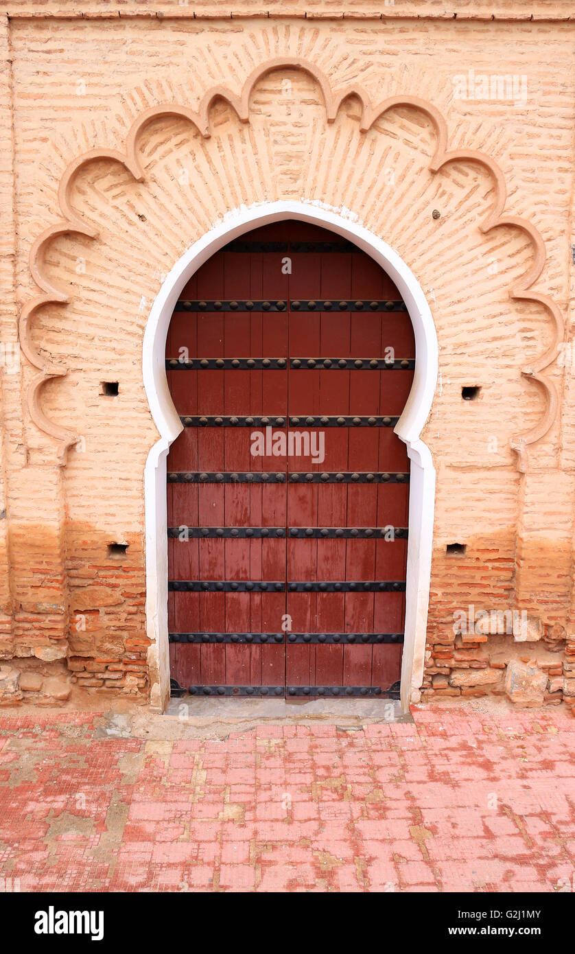 Decorative and colorful door in Morocco, Africa Stock Photo - Alamy