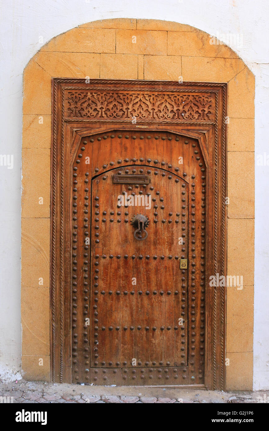 Decorative and colorful door in Morocco, Africa Stock Photo - Alamy