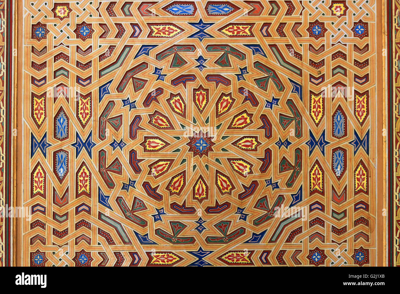 Beautiful door frame work in different shapes and colors in Rissani ...