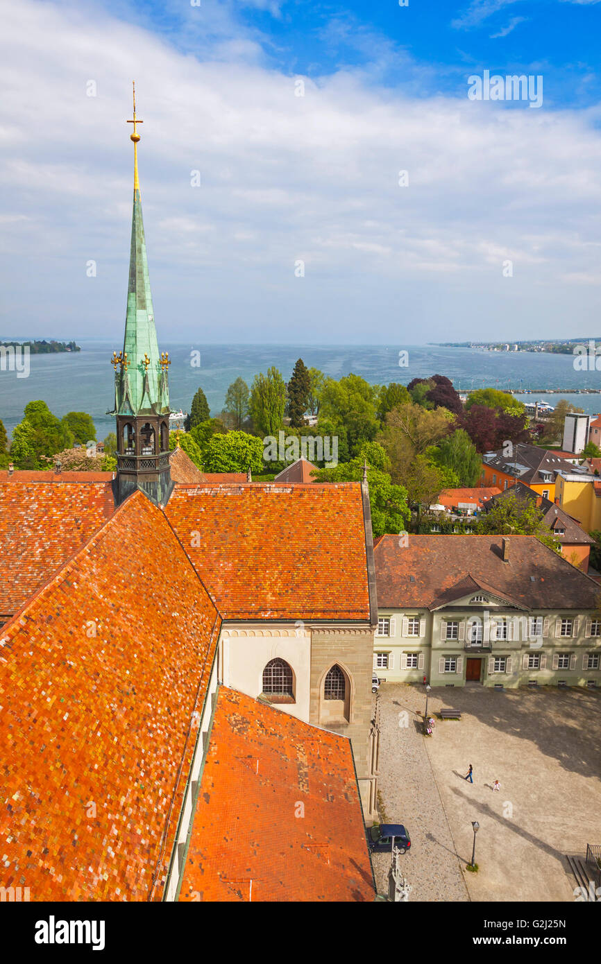 Boden lake, Konstanz city, Baden-Wuerttemberg, Germany. View from ...
