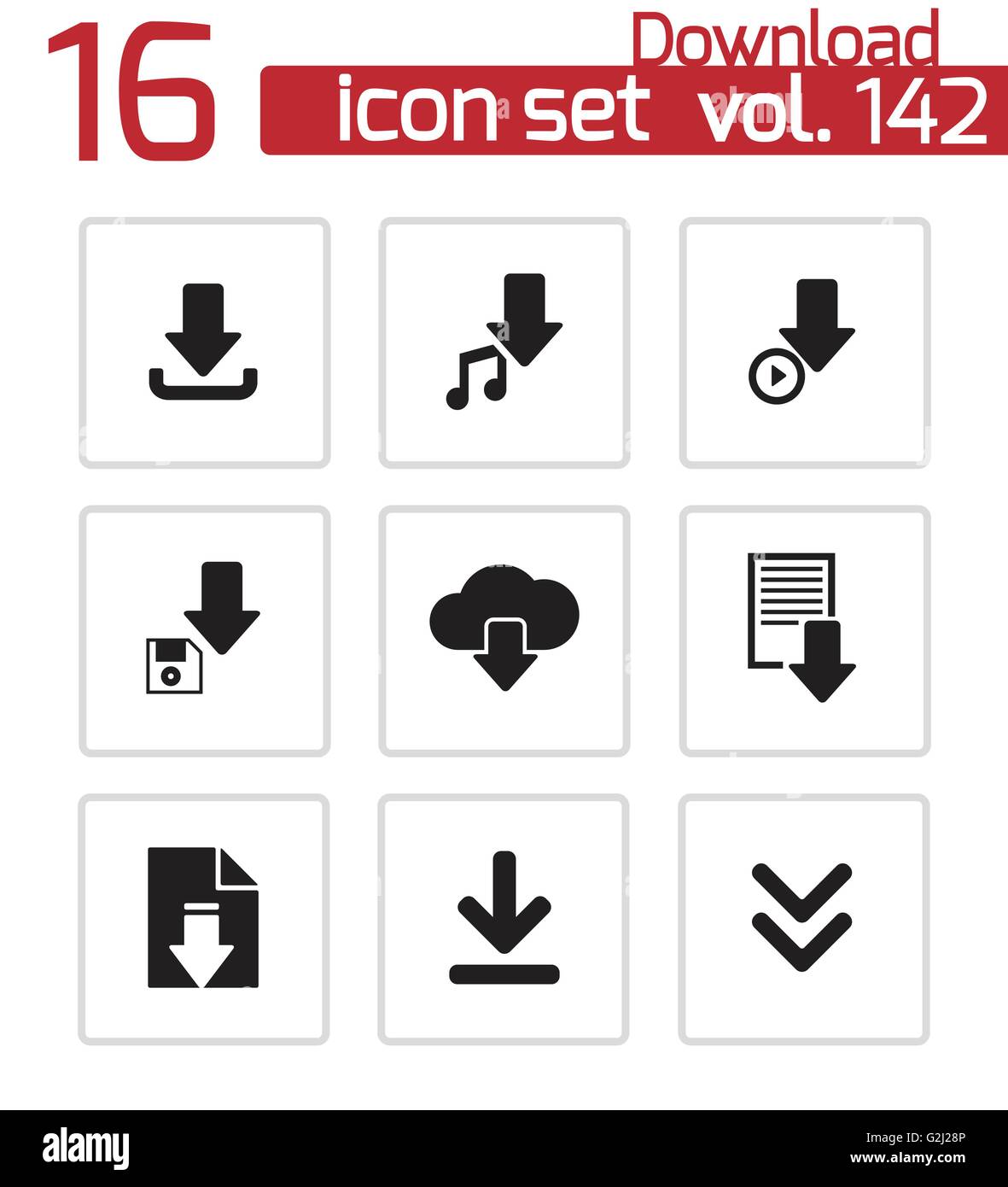 Download app web arrow icons set vector file data hi-res stock photography and images - Alamy