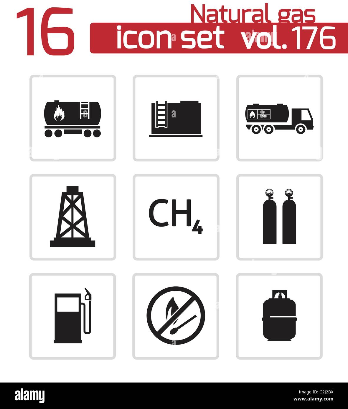 Methane drilling Stock Vector Images - Alamy