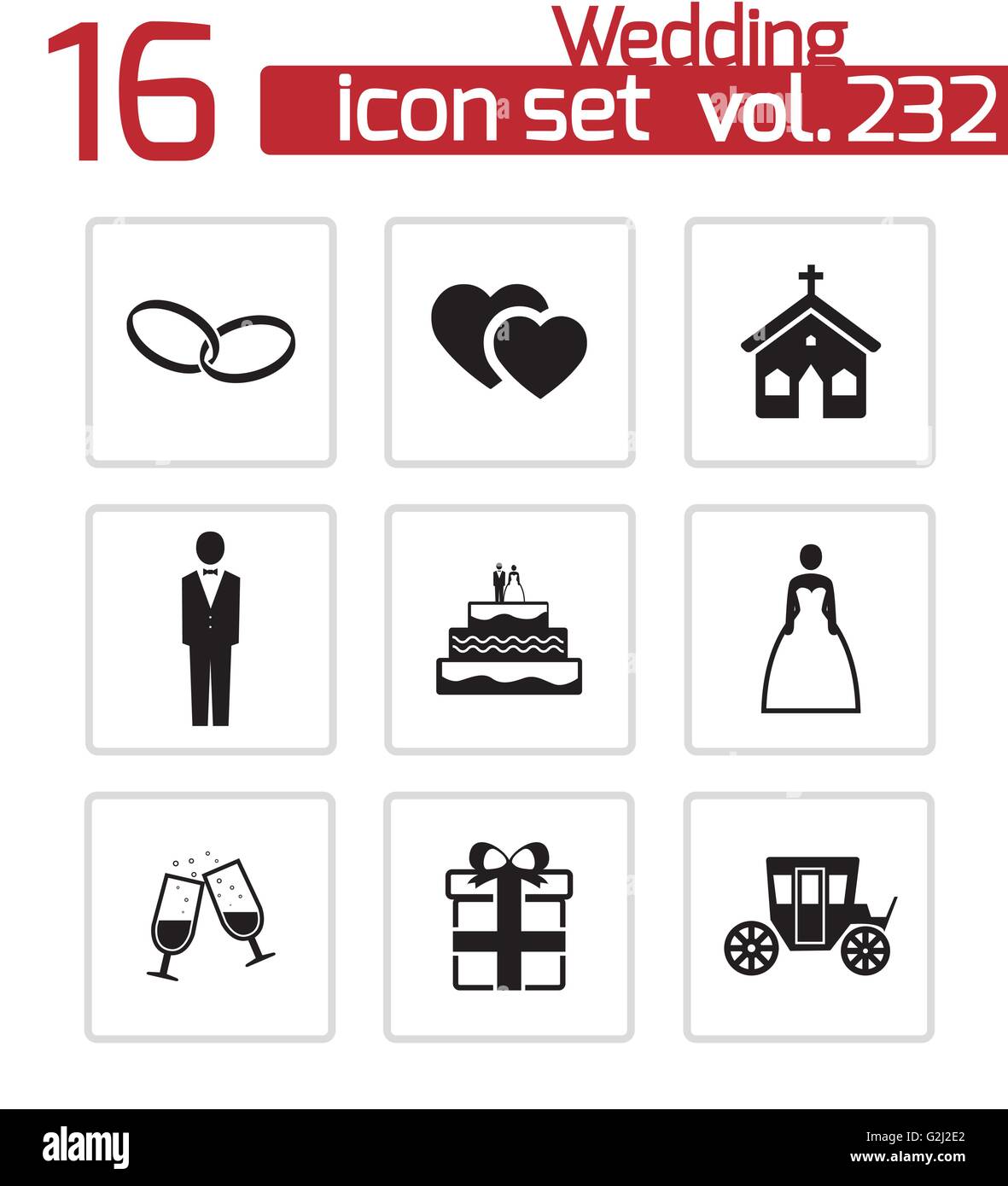 Wedding ceremony glass Stock Vector Images - Alamy