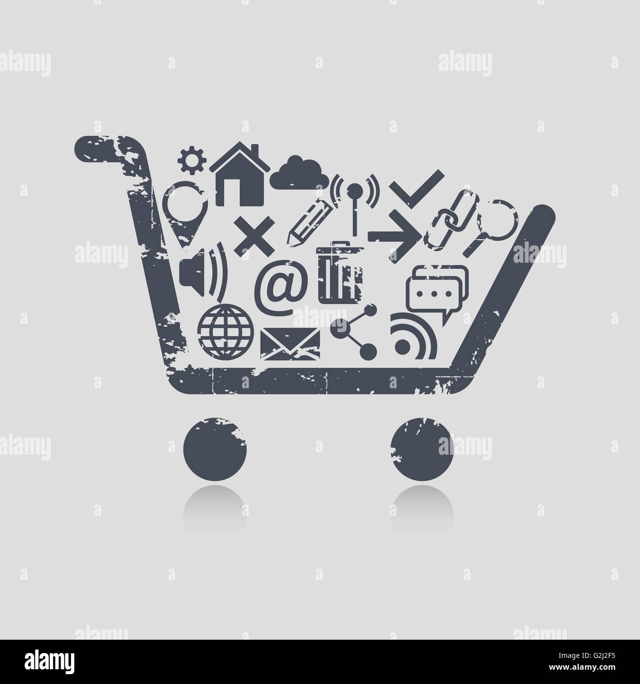 Shopping cart web Stock Vector Image & Art - Alamy