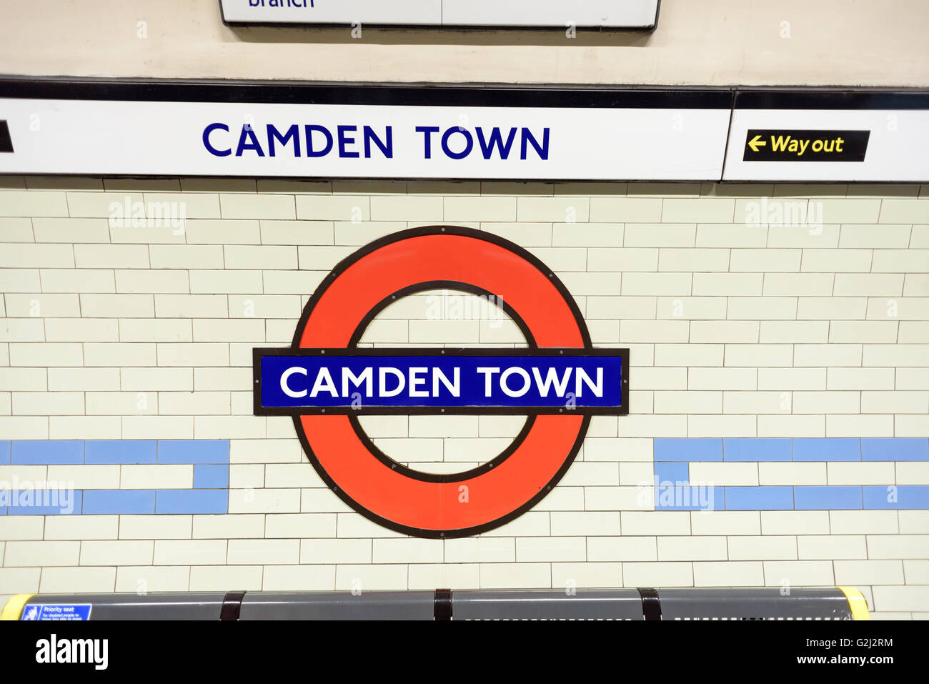 Famous Camden Town London Underground sign in London home to the famous ...