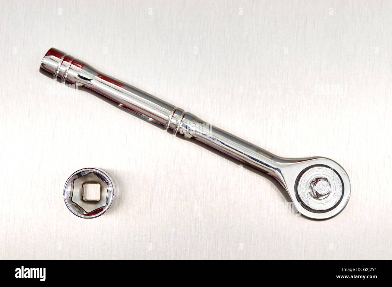 A studio photo of a socket wrench Stock Photo - Alamy