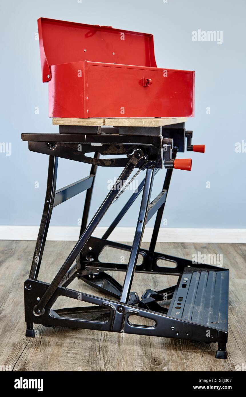 An industrial work bench Stock Photo - Alamy