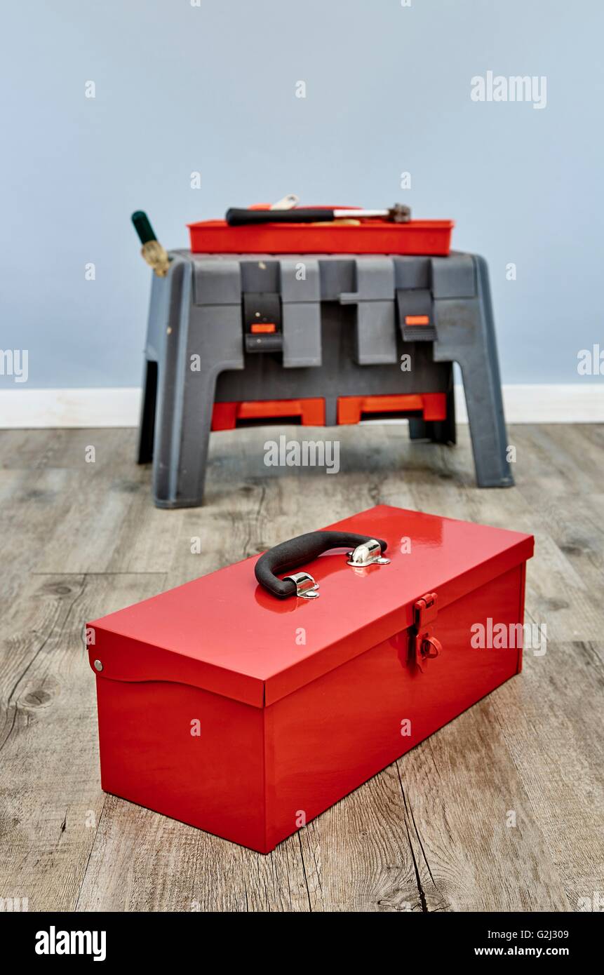 A studio photo of a industrial tool box Stock Photo - Alamy