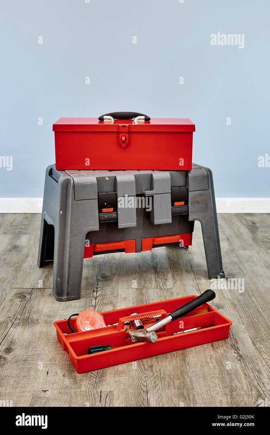 A studio photo of a industrial tool box Stock Photo - Alamy
