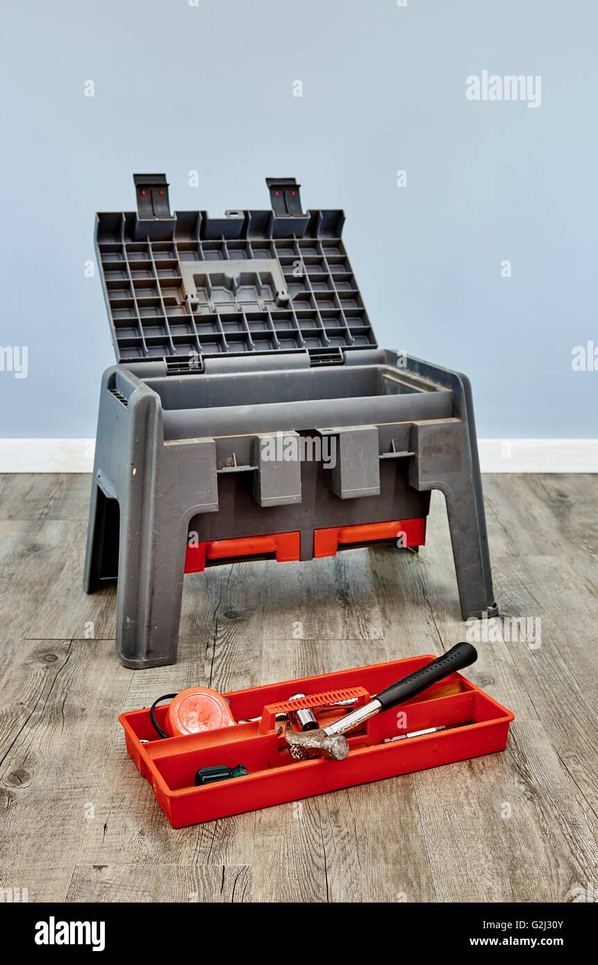 A studio photo of a industrial tool box Stock Photo - Alamy