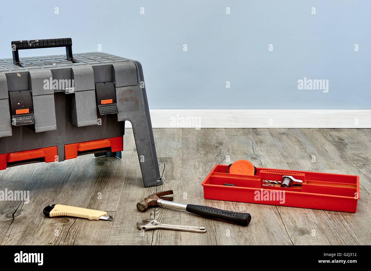 A studio photo of a industrial tool box Stock Photo - Alamy