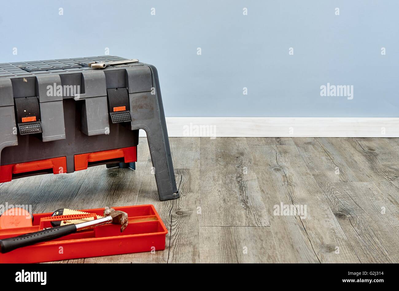 A studio photo of a industrial tool box Stock Photo - Alamy