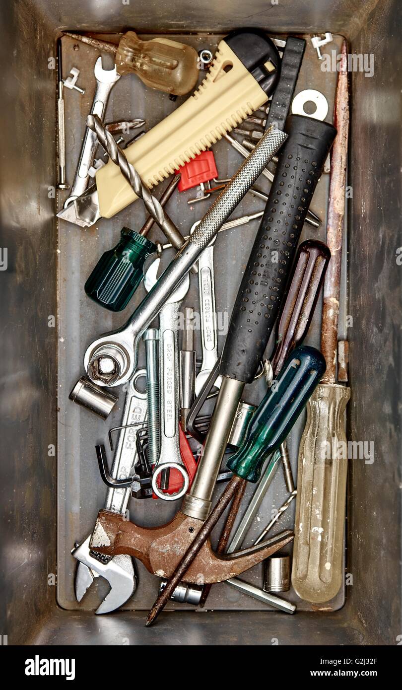 A studio photo of a industrial tool box Stock Photo - Alamy