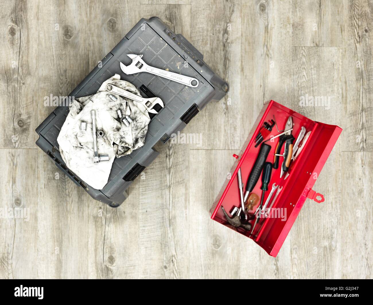 A studio photo of a industrial tool box Stock Photo - Alamy