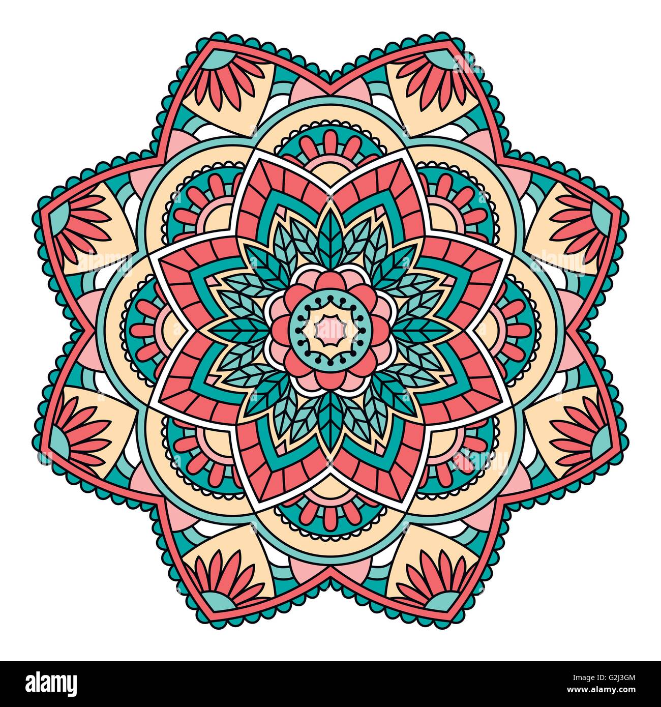 Mandala. Ornamental round pattern Stock Vector Image & Art - Alamy