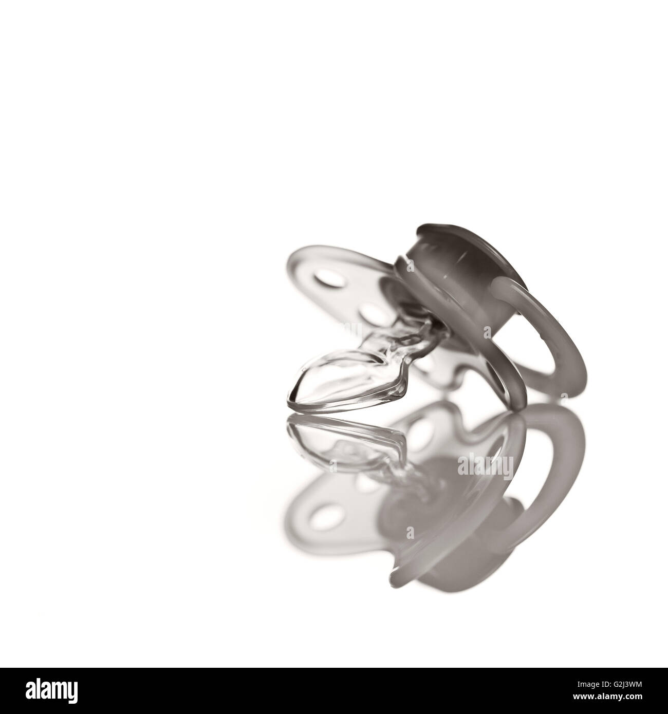 Pacifier With Reflection, Side View Stock Photo - Alamy
