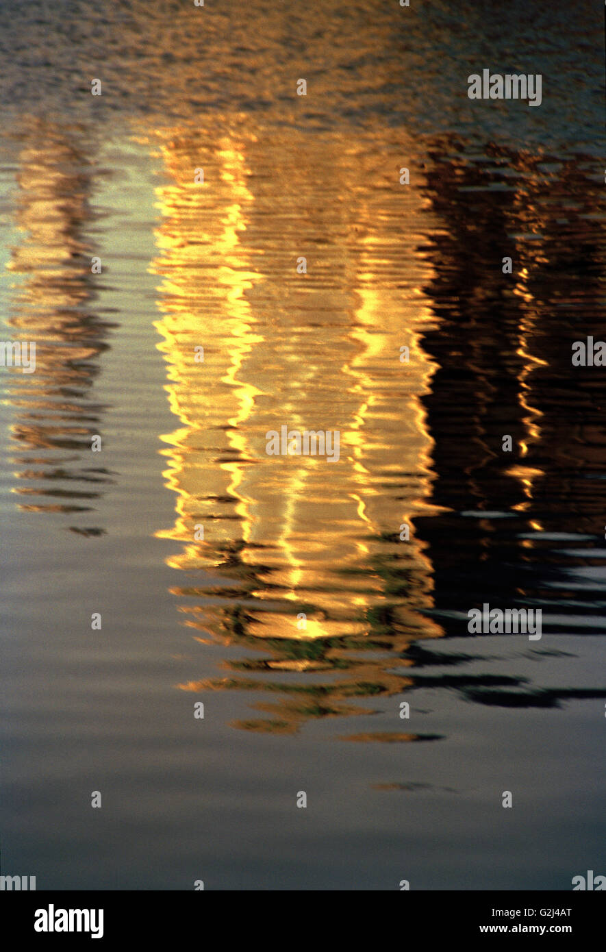 Abstract distorted reflection in water hi-res stock photography and ...