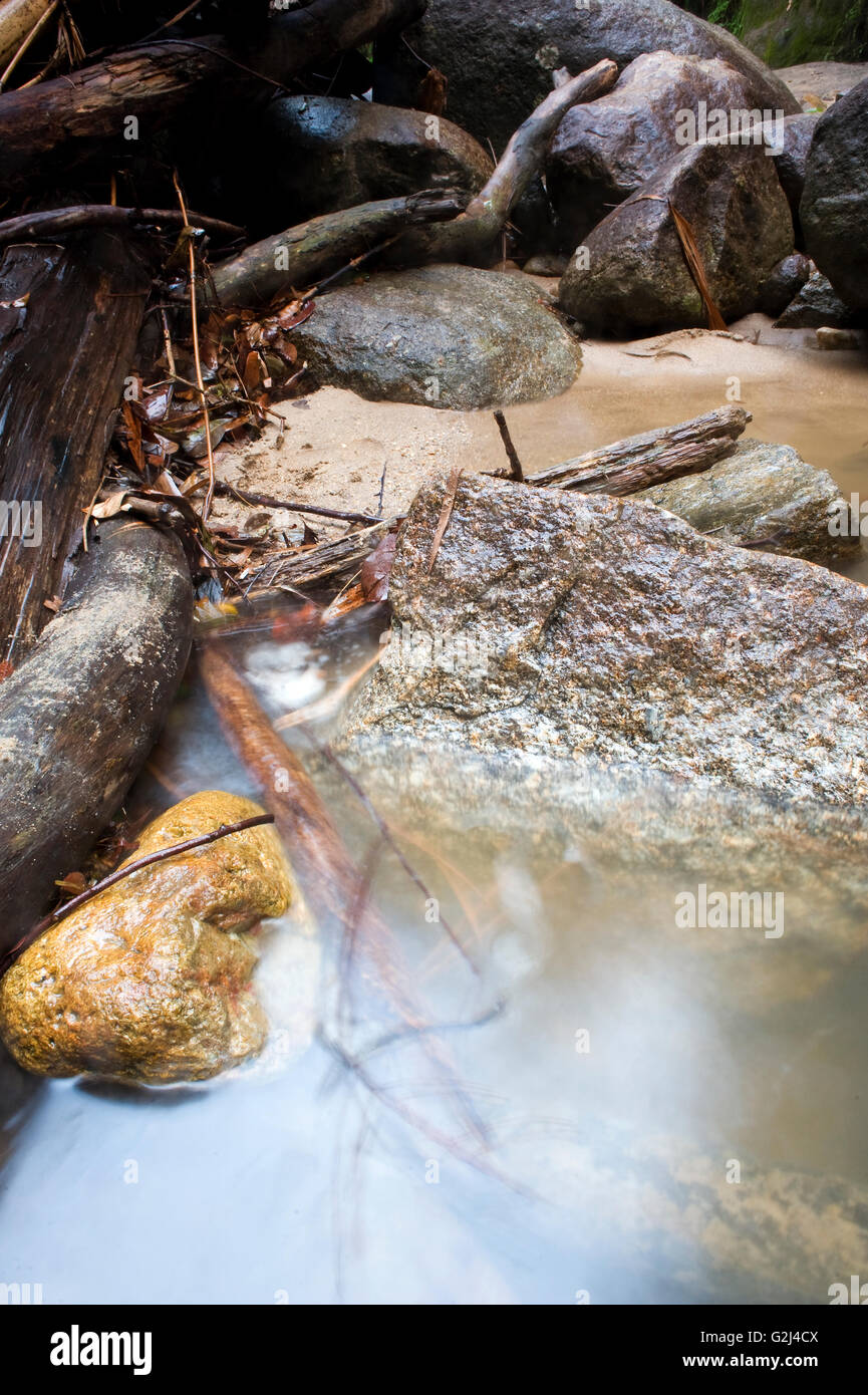 Slow shutter capturing water in waterfalls Stock Photo - Alamy