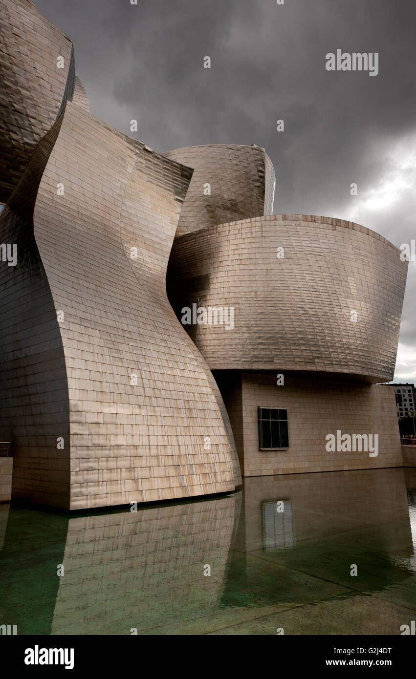 Guggenheim Museum and Reflecting Pool, Bilbao, Spain Stock Photo - Alamy