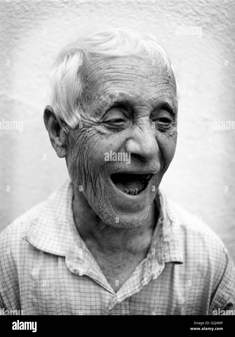 Outside laughing Black and White Stock Photos & Images - Alamy