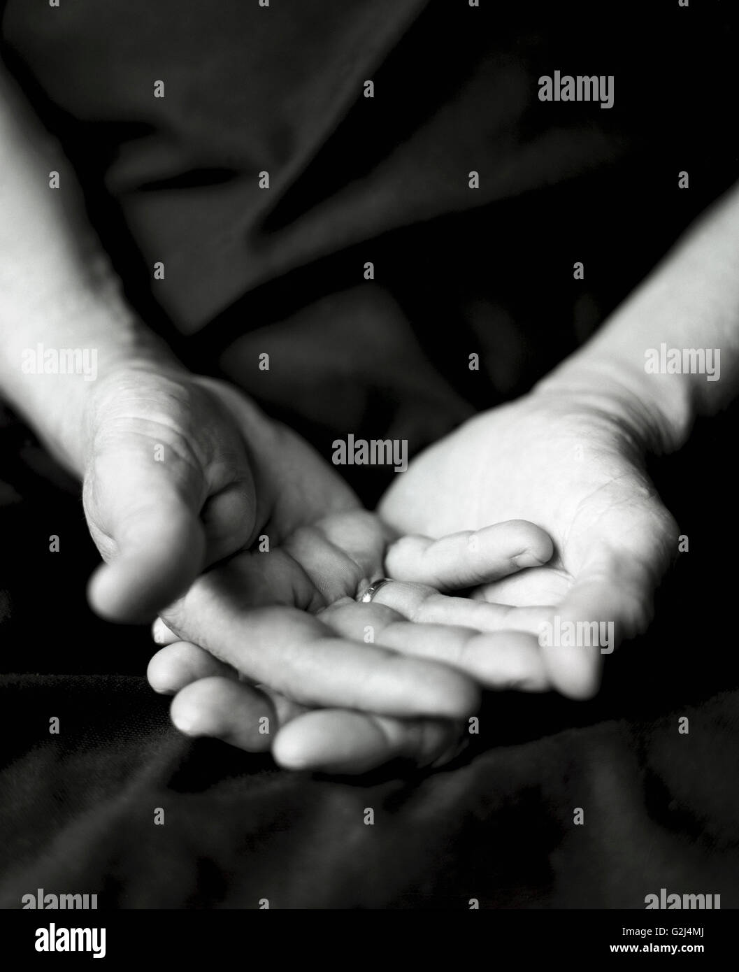 Palms facing up hi-res stock photography and images - Alamy