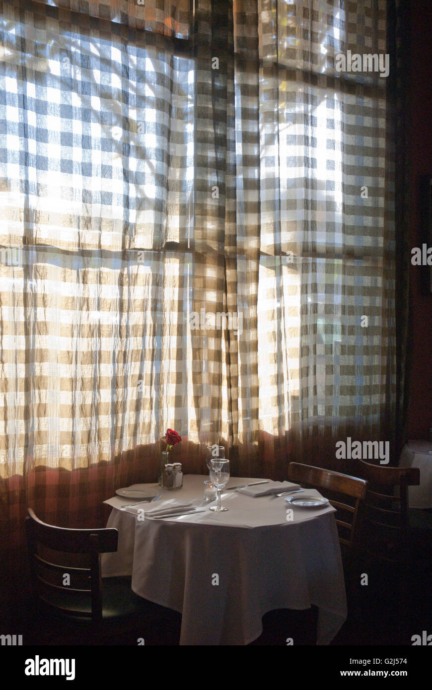 Table for Two in Restaurant Stock Photo - Alamy