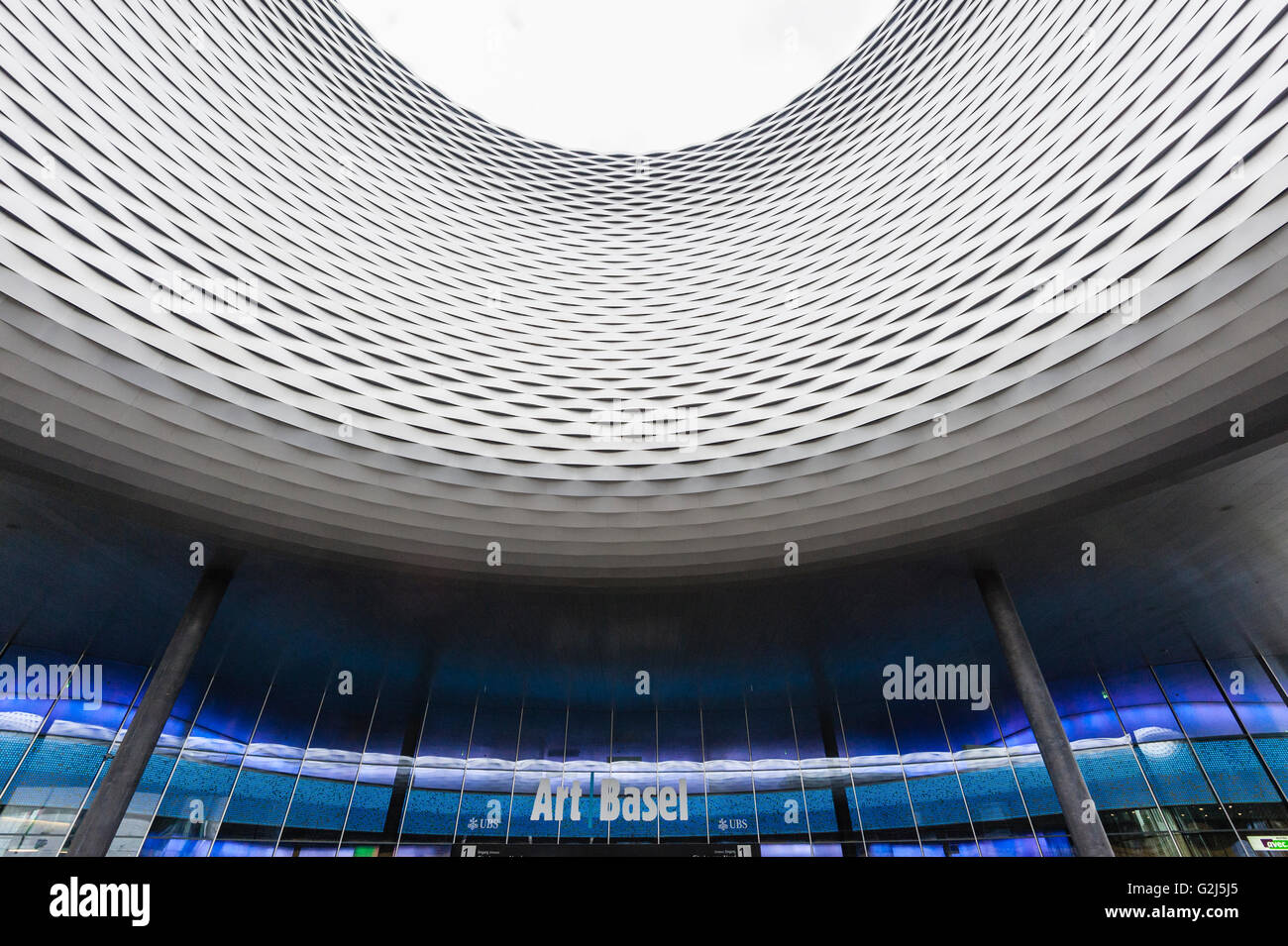 Basel, Switzerland - June 17, 2014: Entry to the Basel exhibition ...