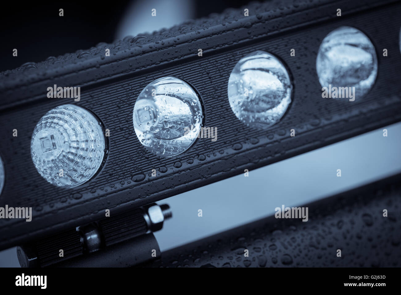 Close up shot of a LED panel on a car Stock Photo - Alamy