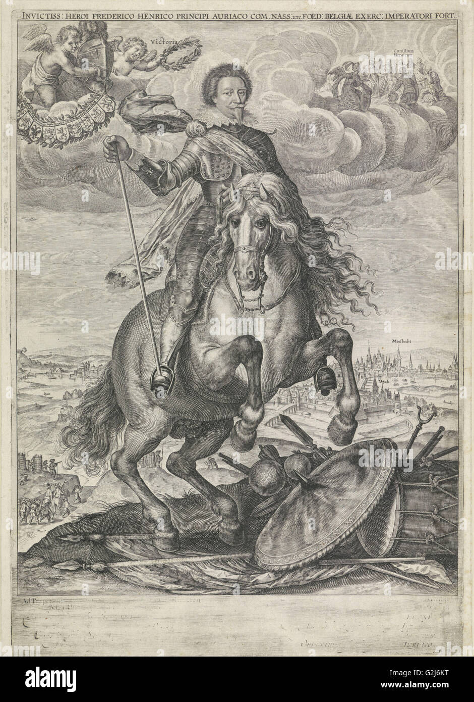 Equestrian Portrait of Frederick Henry, Prince of Orange, Crispijn van ...