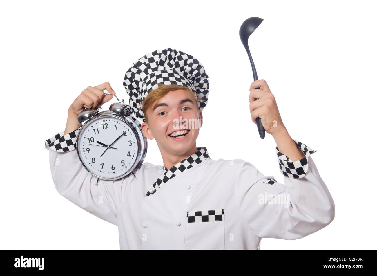 Funny cook isolated on white Stock Photo - Alamy