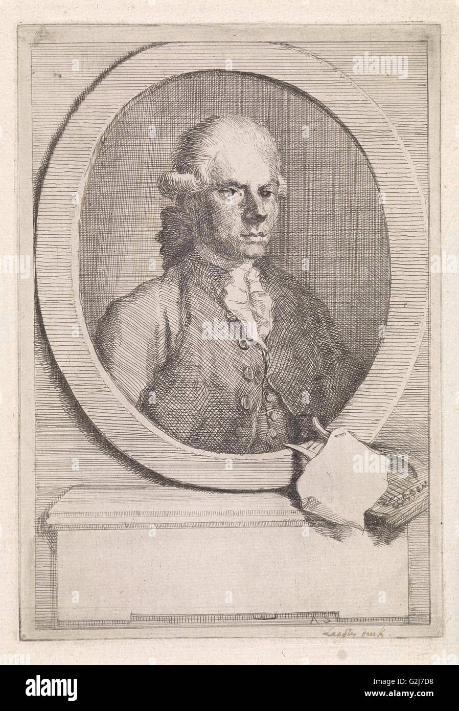 Portrait of Jan van Os, Aert Schouman, 1765 - 1792 Stock Photo - Alamy