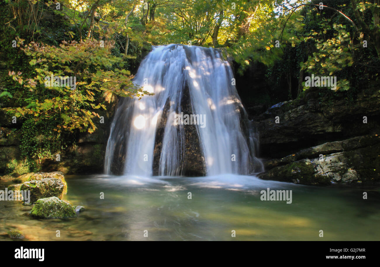 Janet's Foss is a small waterfall in the vicinity of the village of ...