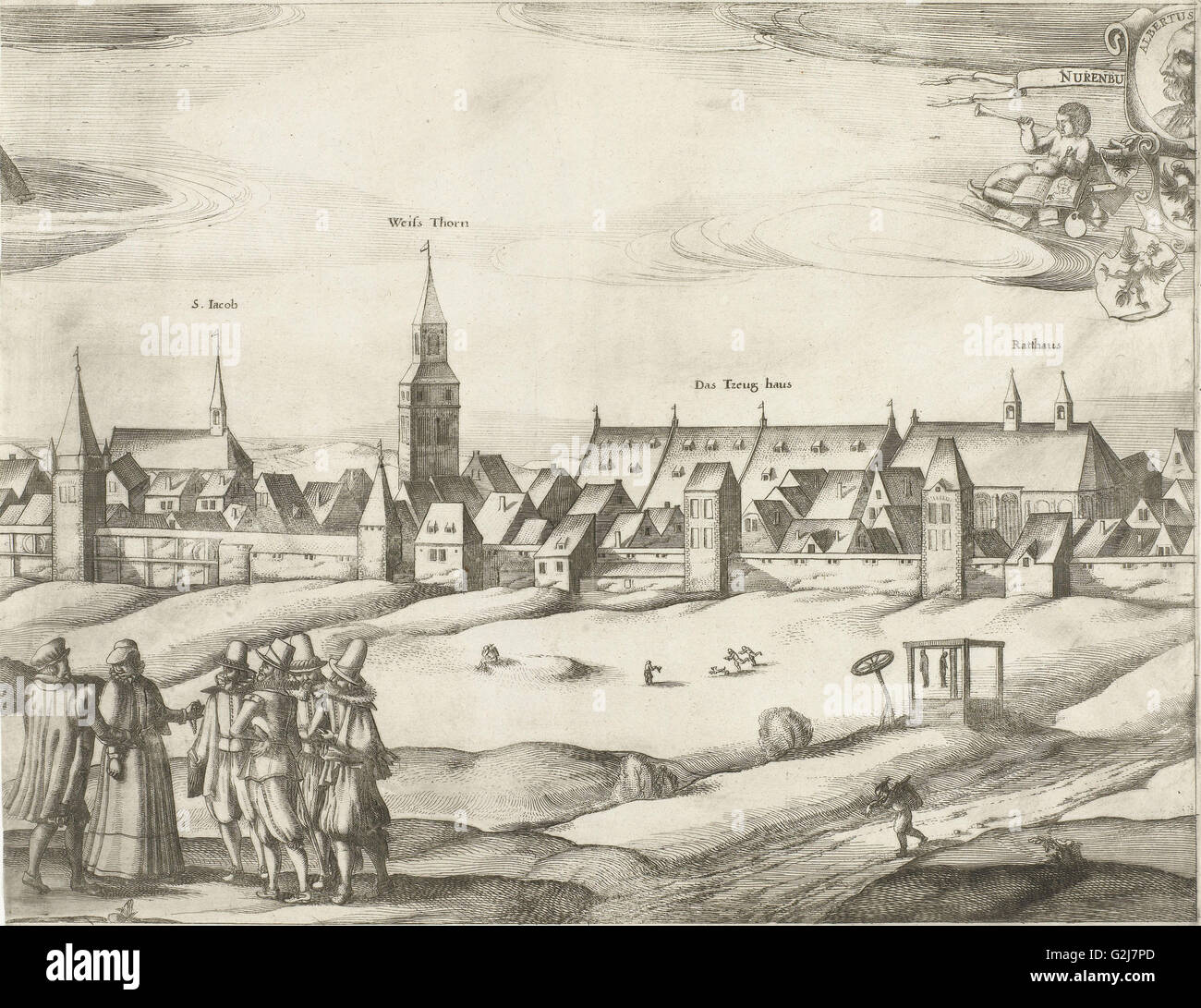 Nuremberg, Germany, sheet 2, Dirk Eversen Lons, Nicolaes Visscher I ...