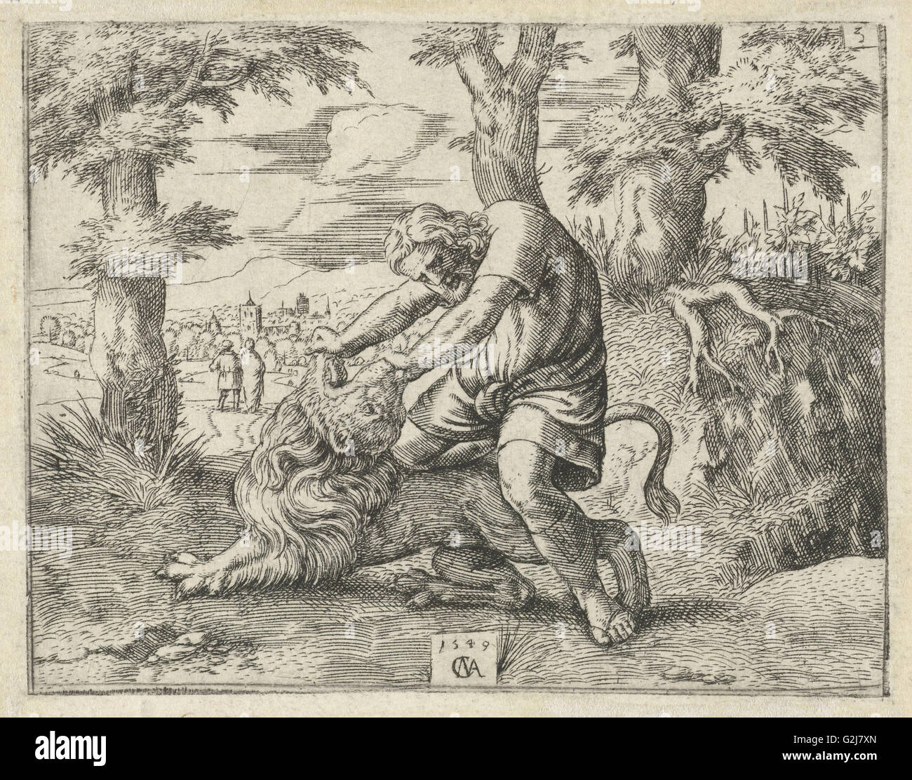 David Or Samson And The Lion Stock Photos & David Or Samson And The ...