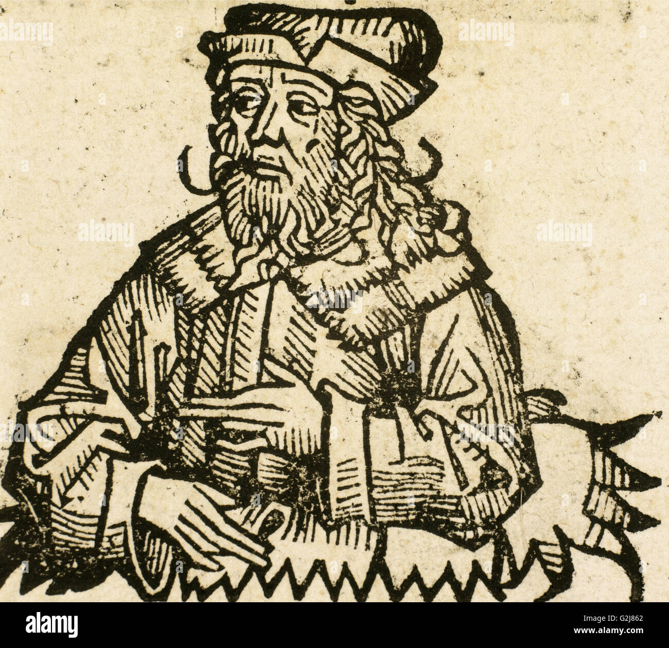 Xenophilus (4th century BC). Greek philosopher. Portrait. Engraving ...