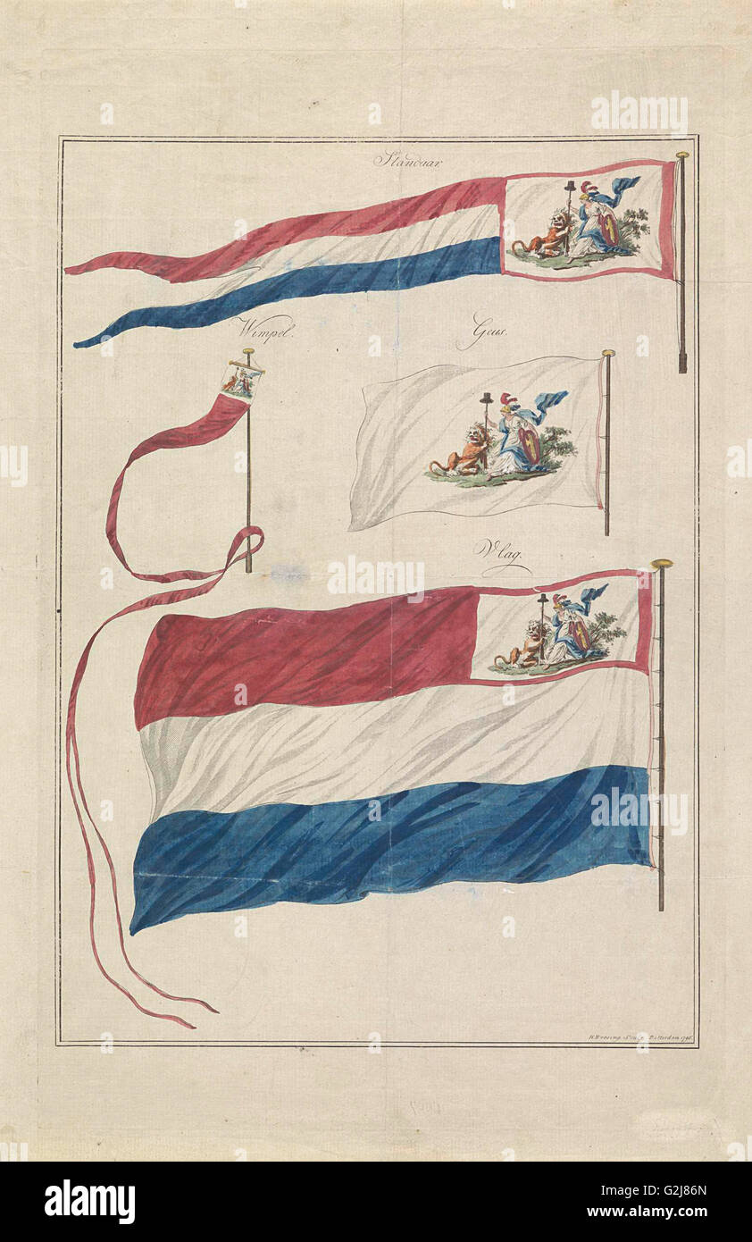 Flags of the Navy of the Batavian Republic, 1796, Indonesian Republic ...