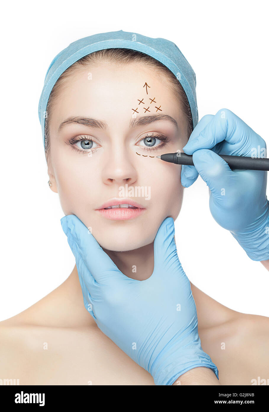 Face drawing surgery hi-res stock photography and images - Alamy