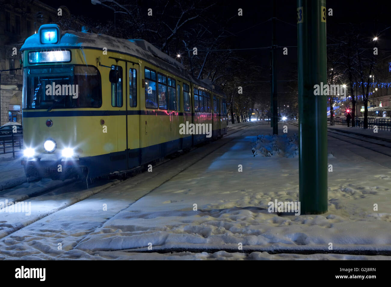 Snow tramline hi-res stock photography and images - Alamy