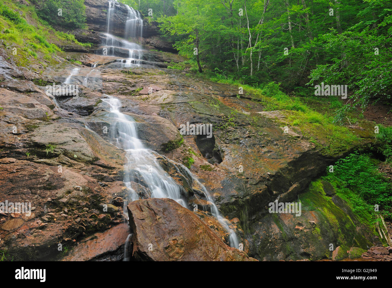 Beulach Ban Falls Cape Breton Highlands National Park Nova Scotia ...
