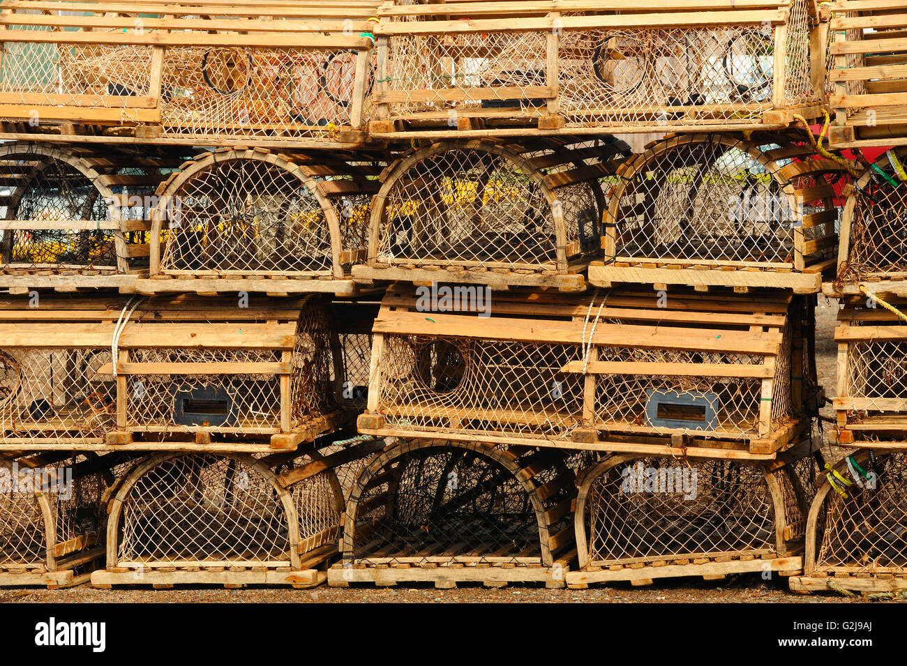 Lobster traps p e i hi-res stock photography and images - Alamy