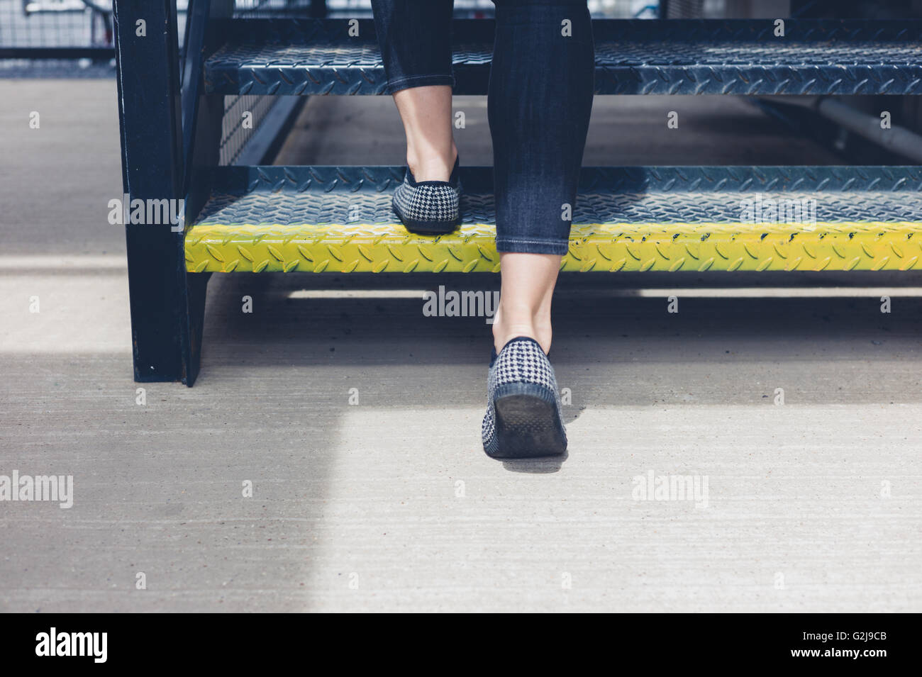 Feet stairs hi-res stock photography and images - Alamy