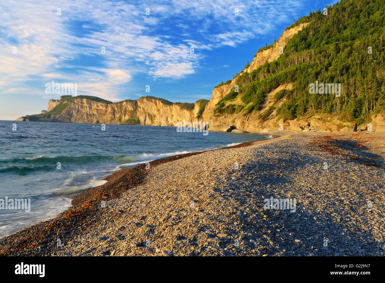 Cliffs along the Gulf of St. LAwrence Forillon National Park Quebec ...