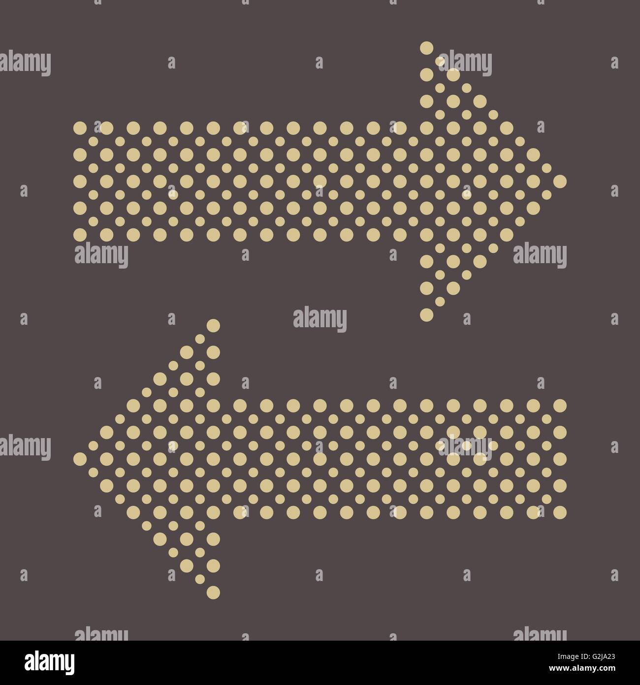 Fine Vector Dotted Arrows Stock Vector Image & Art - Alamy