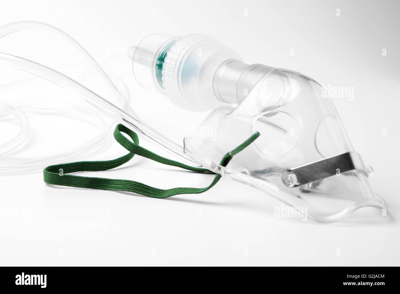 oxygen mask inhaler on isolated on white background Stock Photo - Alamy