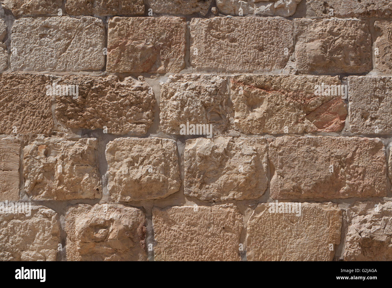 jerusalem wall structure with ancient brown stone Stock Photo - Alamy