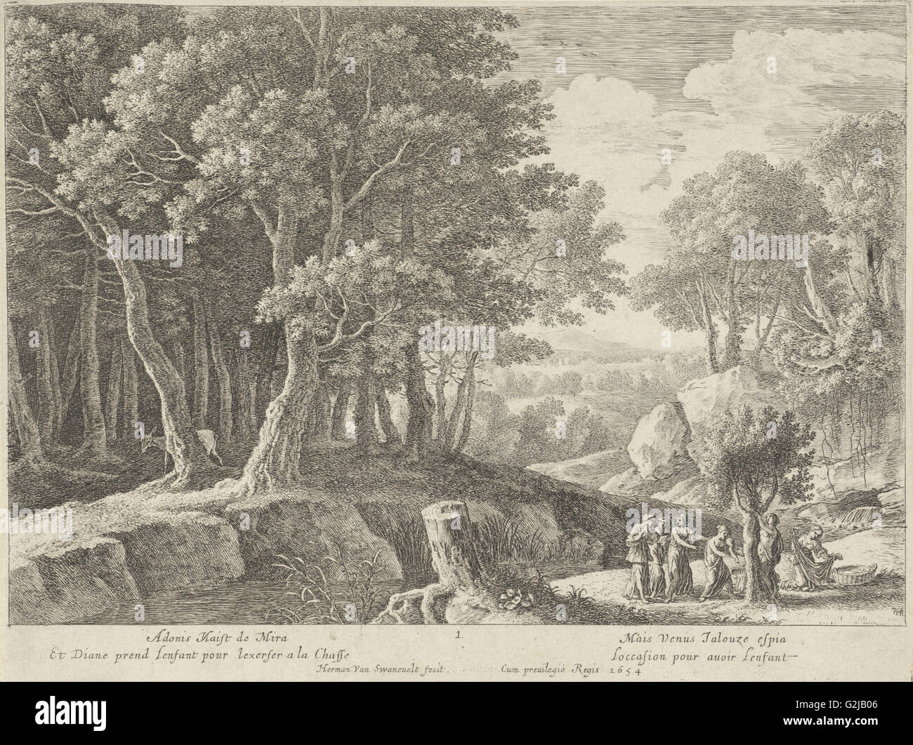 Birth of Adonis, Herman van Swanevelt, Lodewijk XIV (koning van ...
