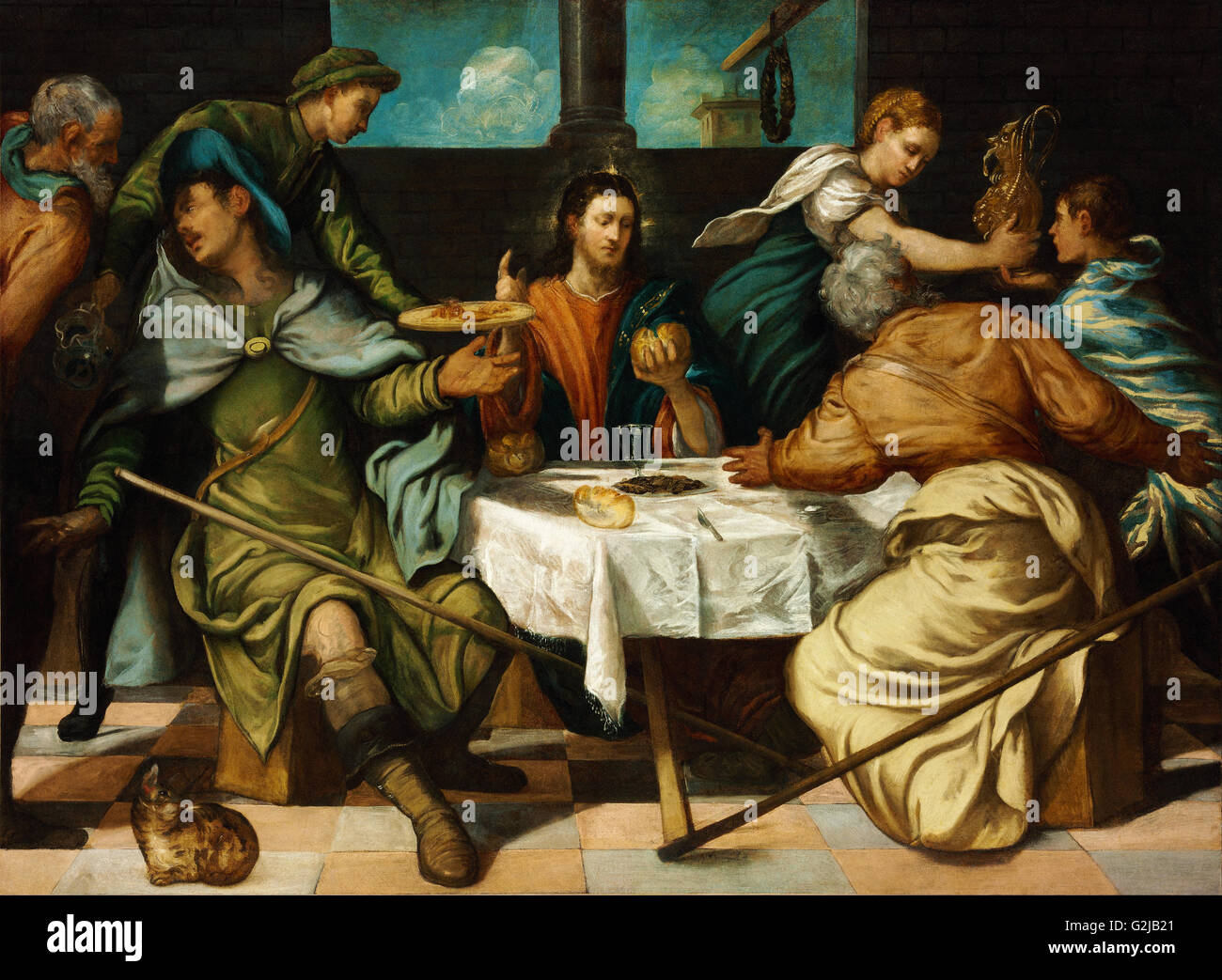 Supper At Emmaus Jacopo Bassano
