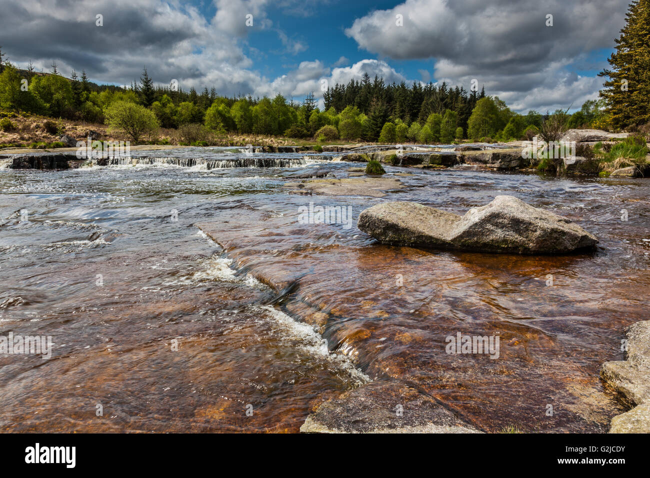 The River Dee at the Otter Pool on Raiders Road Forest Drive, Galloway ...