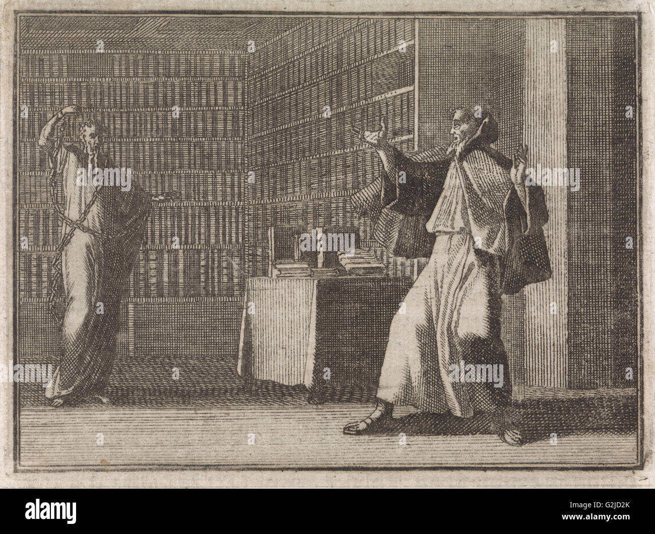 Monks in library hi-res stock photography and images - Alamy